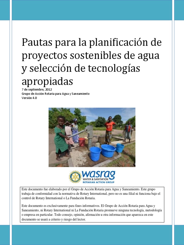 Guidelines To Planning Water Projects Final Es 10-16-12 | PDF | Agua ...