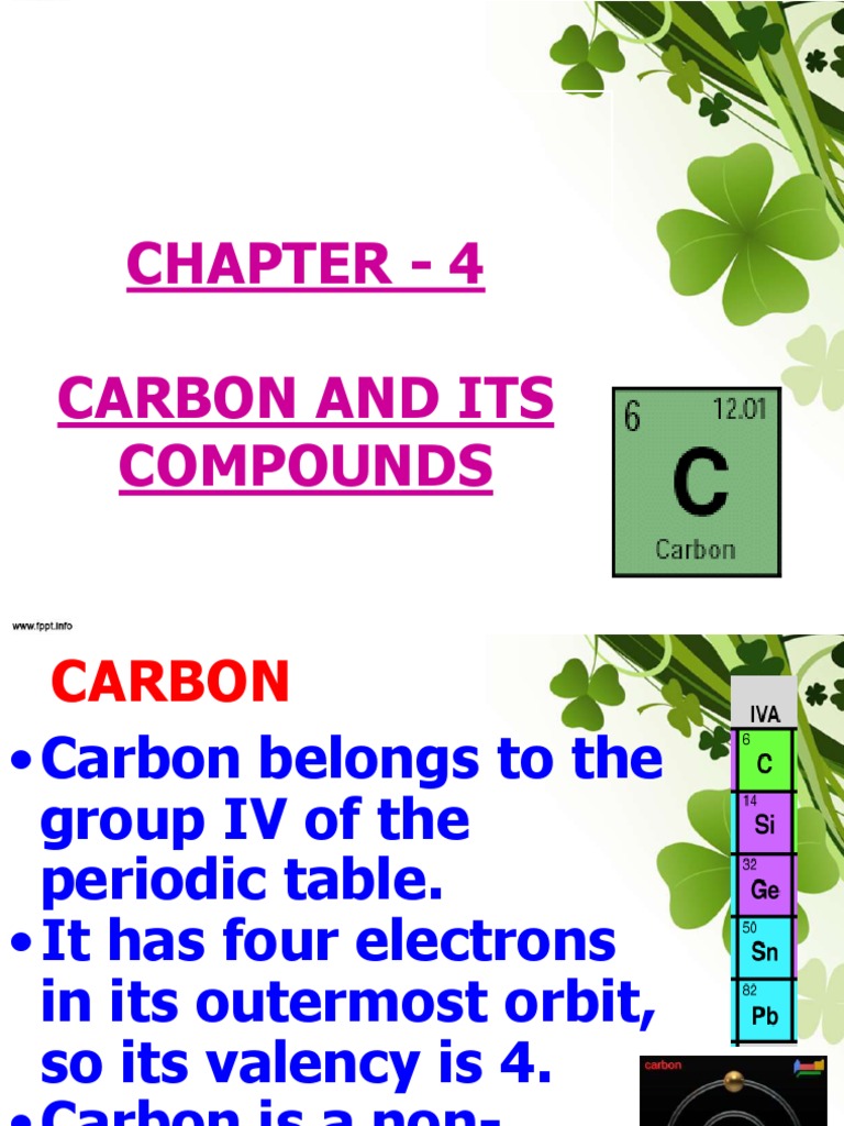 Understanding Carbon and Its Compounds | PDF | Chemical Bond | Carbon