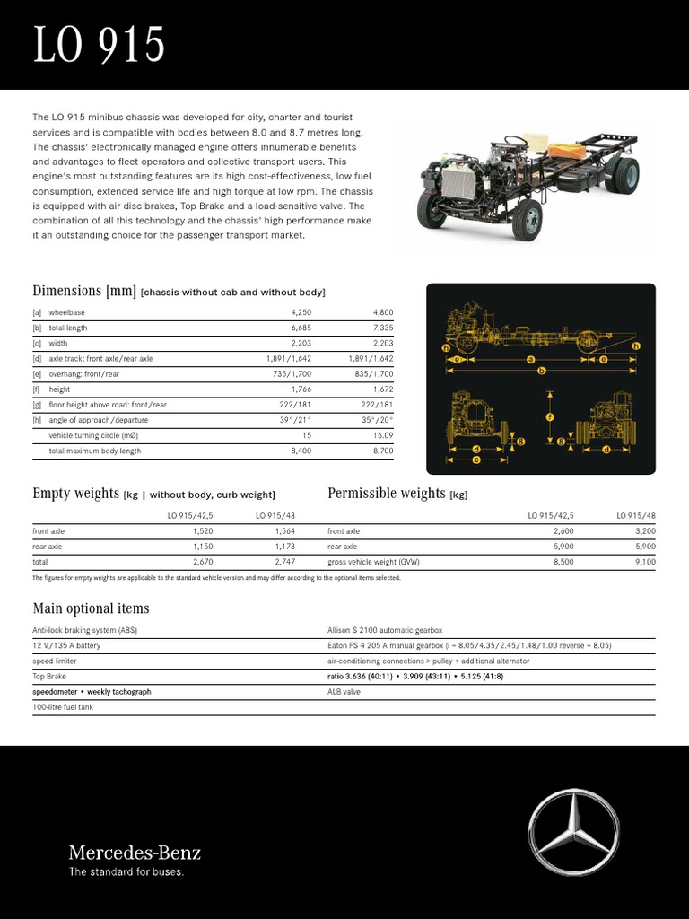 The LO 915 Minibus Chassis: An Outstanding Choice for Passenger ...