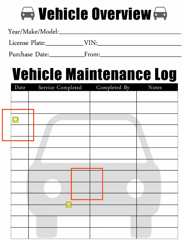 Vehicle Information Sheet | PDF