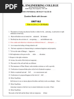 UHV MCQ Module 1 To 5 | PDF | Senses | Thought