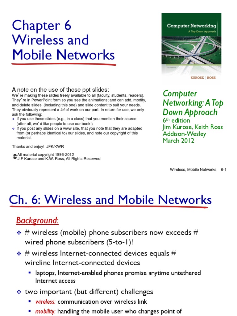 Chapter - 6 - Redes de Computadora Un Enfoque Descendente | PDF ...