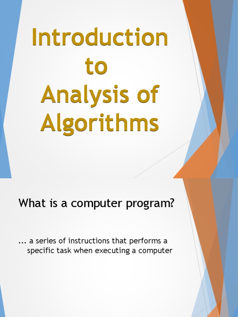 Algorithms Analysis Pdf Algorithms Time Complexity