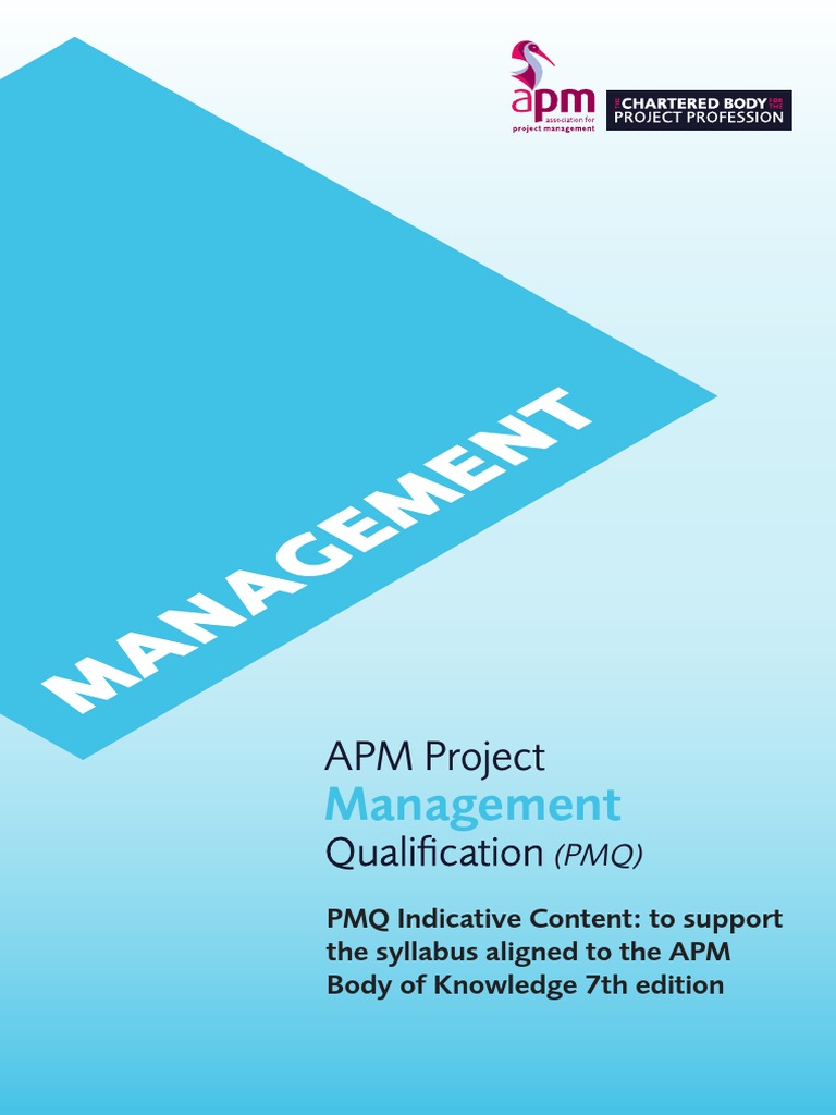 Apm Body of Knowledge 7th Edition PMQ Indicative Content | PDF ...