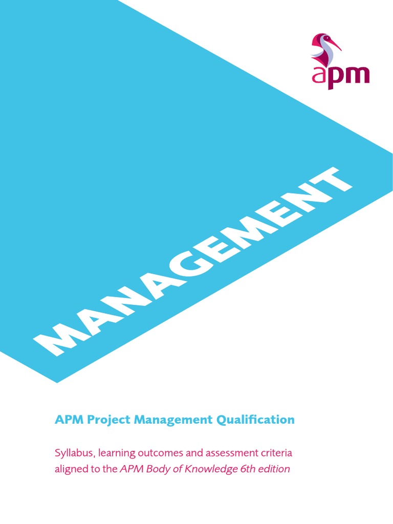 APM Project Management Qualification Syllabus | PDF | Project ...