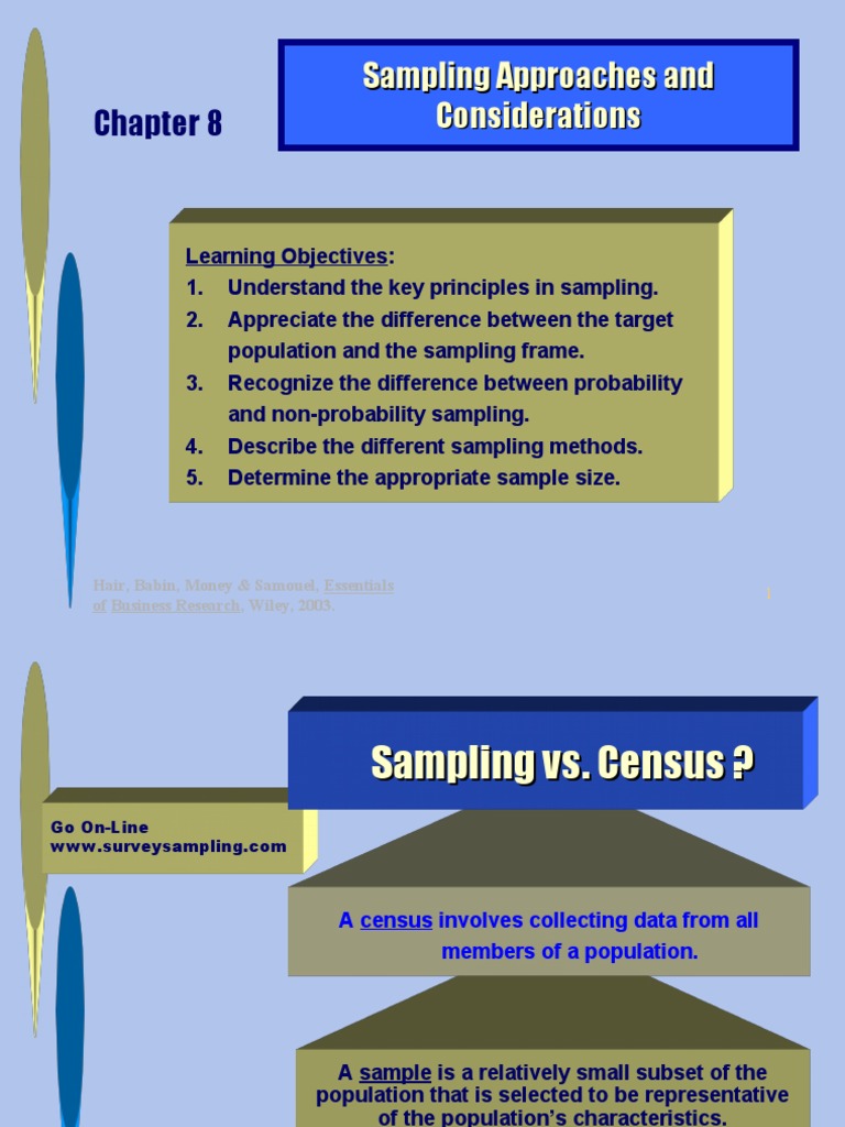Sampling Approaches and Considerations | Download Free PDF | Sampling (Statistics) | Statistical ...
