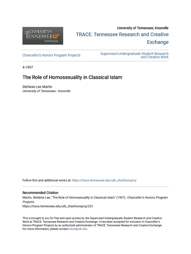 Homosexuality in Classical Islam | PDF | Quran | Islam