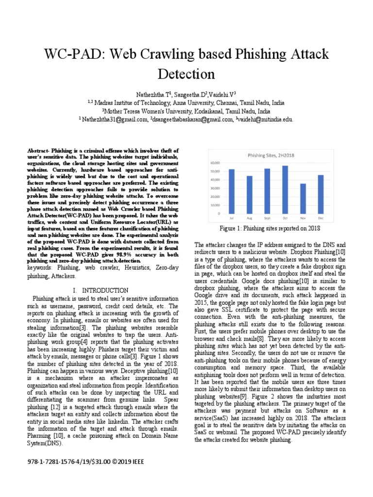 WC-PAD Web Crawling Based Phishing Attack Detection | PDF | Phishing | World Wide Web