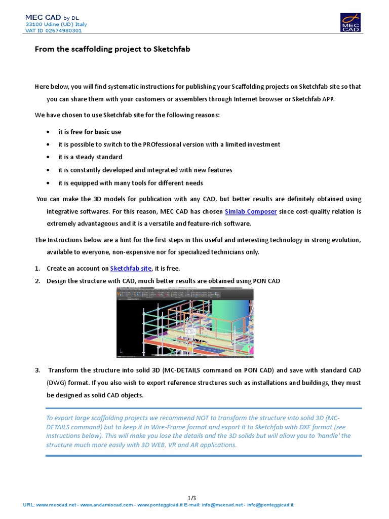 EN Tutorial MEC CAD 3D VR AR | PDF | Computer Aided Design | 3 D Computer Graphics
