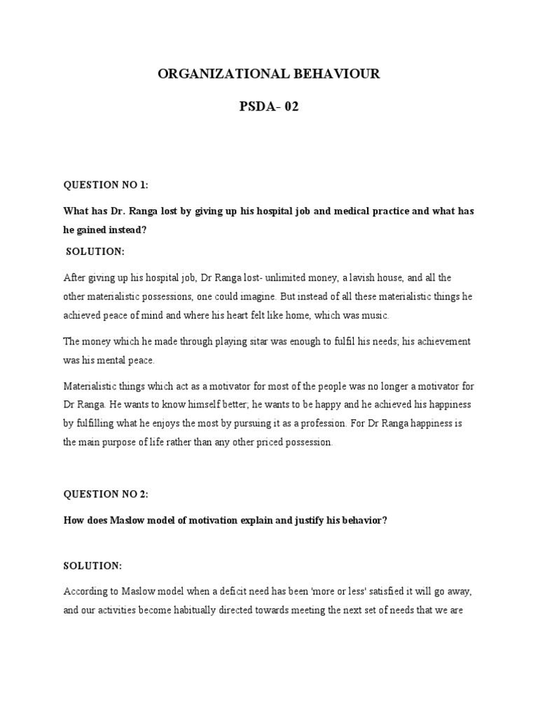 Psda-2 - Ob | Download Free PDF | Self Actualization | Psychological ...