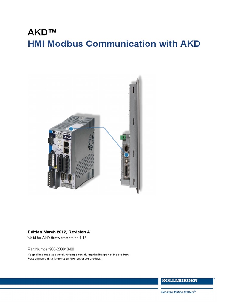 AKD HMI Modbus Communications Manual EN (REV A) | PDF | Ip Address ...