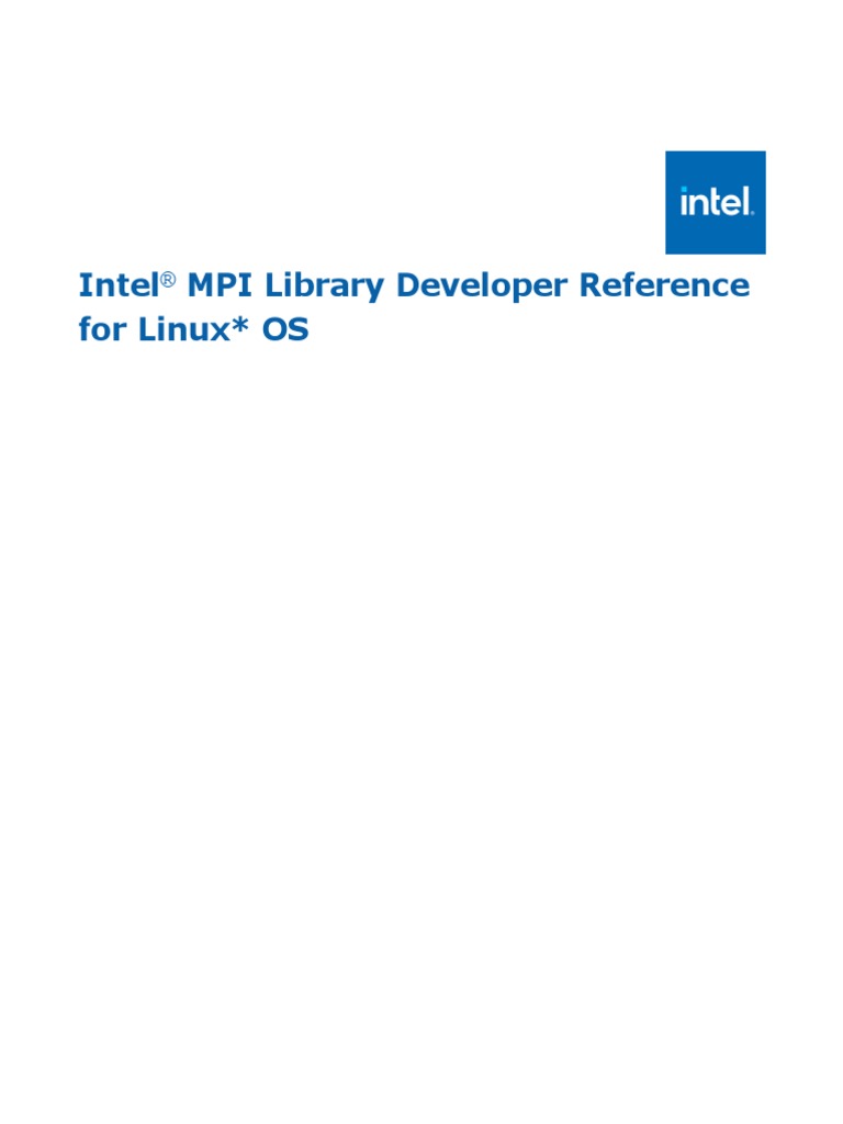 Mpi Devref Linux | Download Free PDF | Message Passing Interface | Library (Computing)