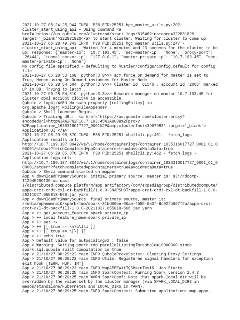 Log 322831817 | PDF | Apache Hadoop | Computer Engineering