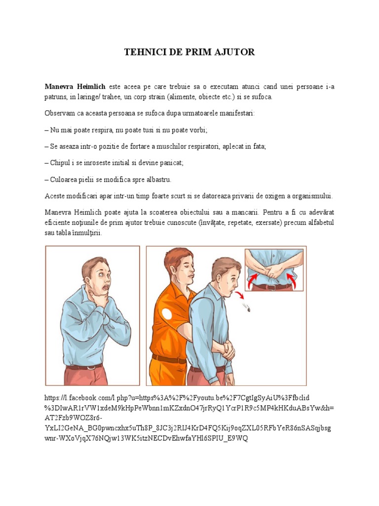 Tehnici de Prim Ajutor | PDF