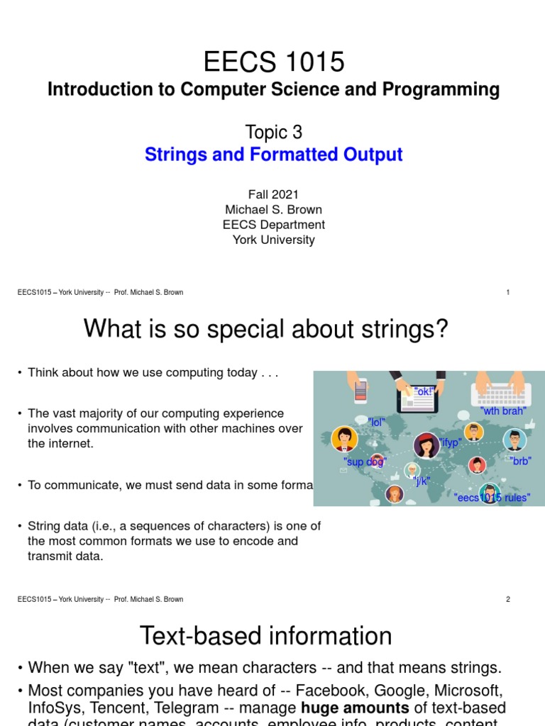 Topic3 Strings FormattedOutput | PDF | String (Computer Science ... Topic3 Strings FormattedOutput | PDF | String (Computer Science ...