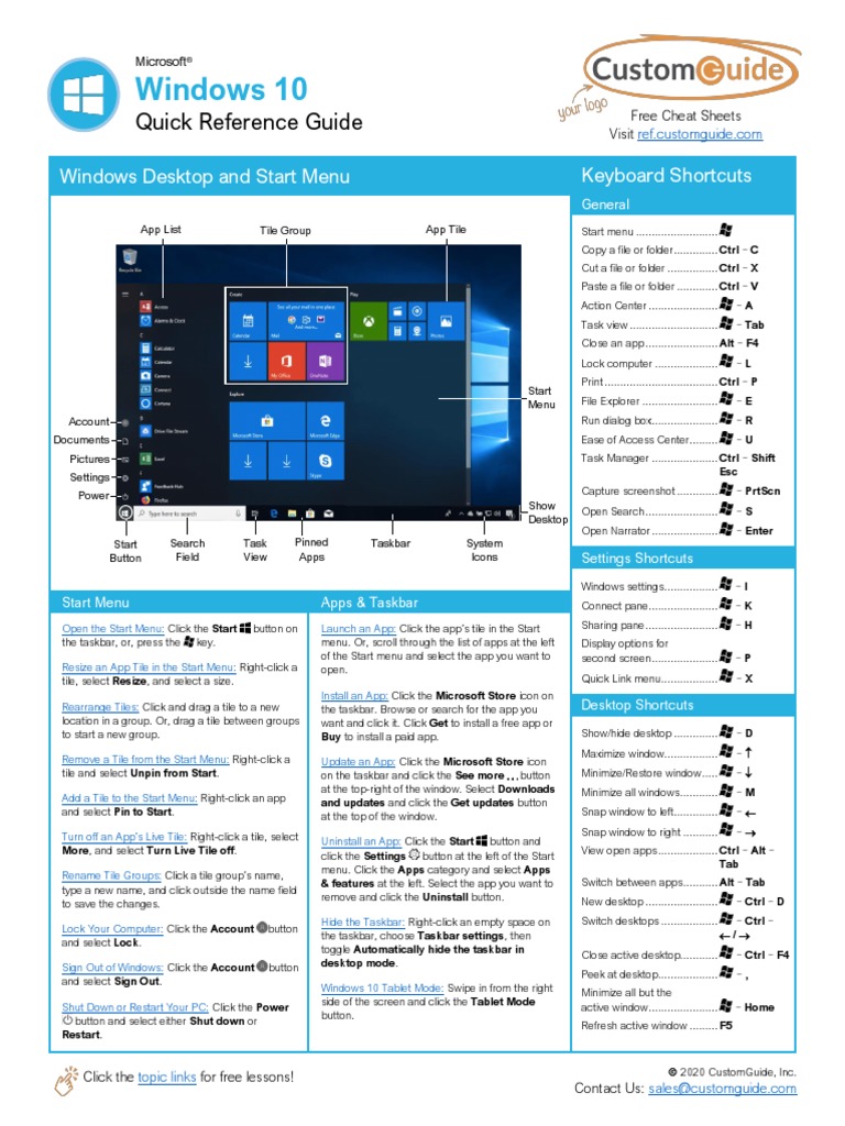 Parts Windows Screen | PDF | Icon (Computing) | Windows 10
