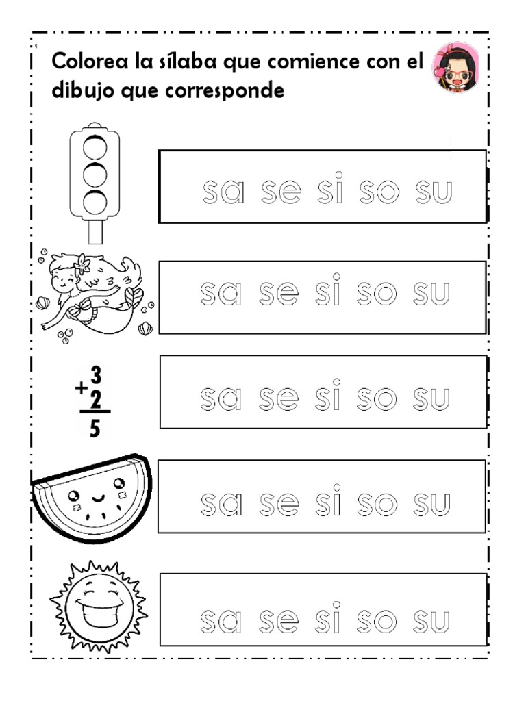 Silabas Sa Se Si So Su | PDF