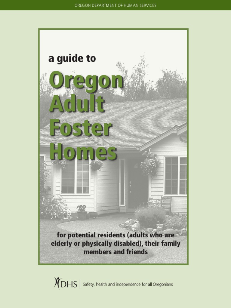 Oregon Adult Foster Homes | PDF | Medicaid | Foster Care