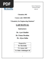 Laboratory Manual For Gen - Chem.1 | PDF | Ion | Density