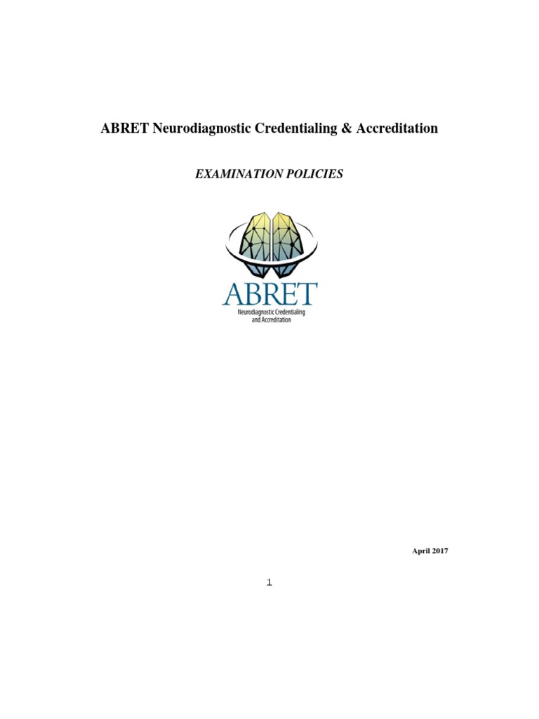 ABRET Examination Policies Overview | PDF | Test (Assessment) | Committee