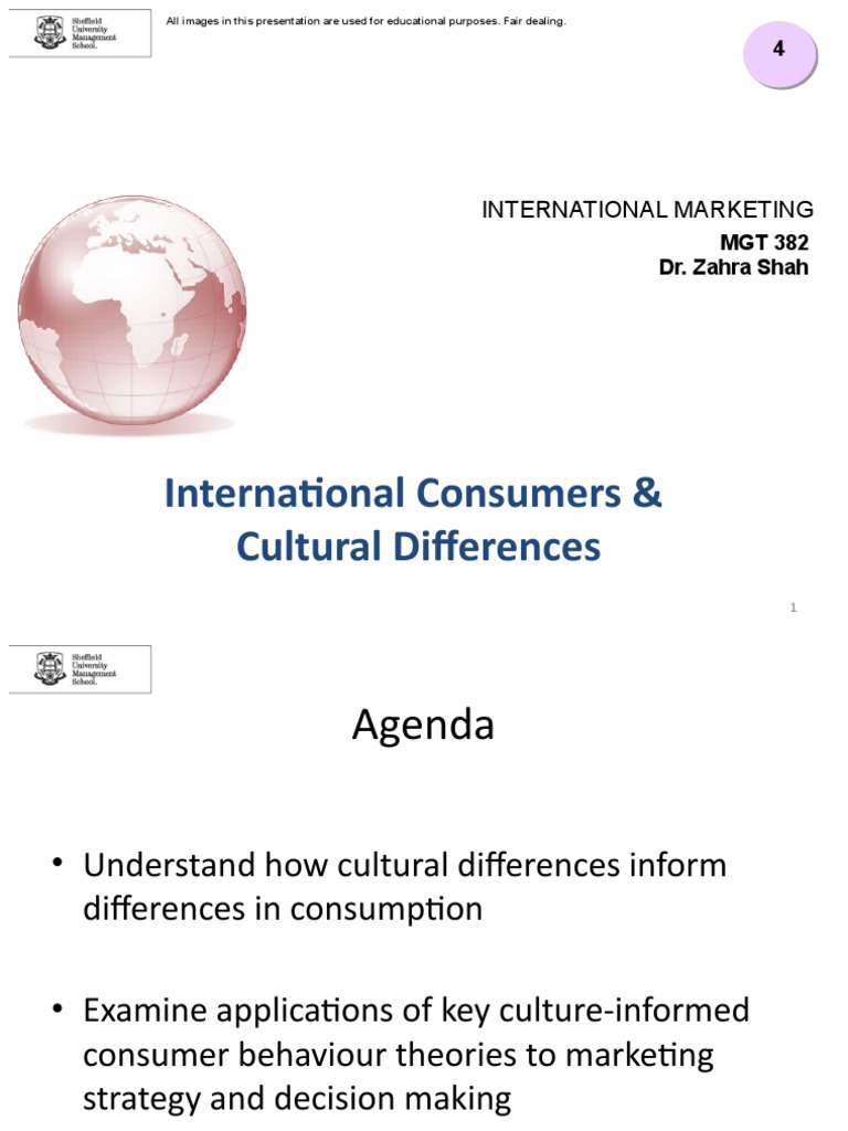 MGT382 Lecture 4 2021-22 International Consumers and Cultural ...