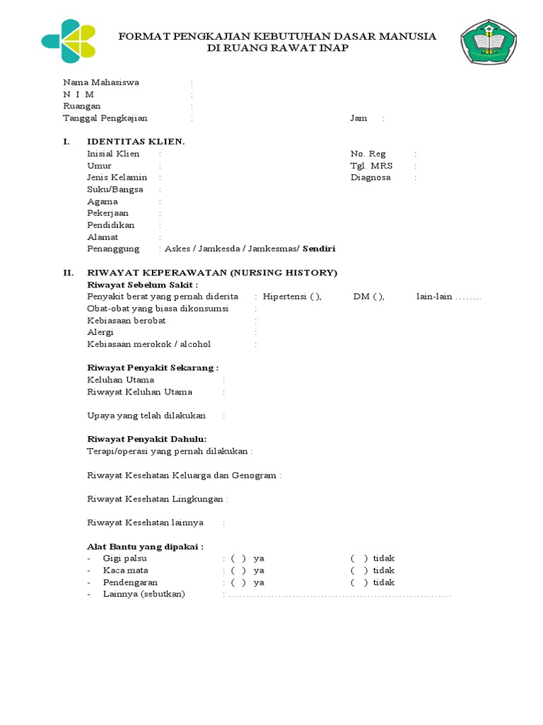 Format Pengkajian KDM | PDF