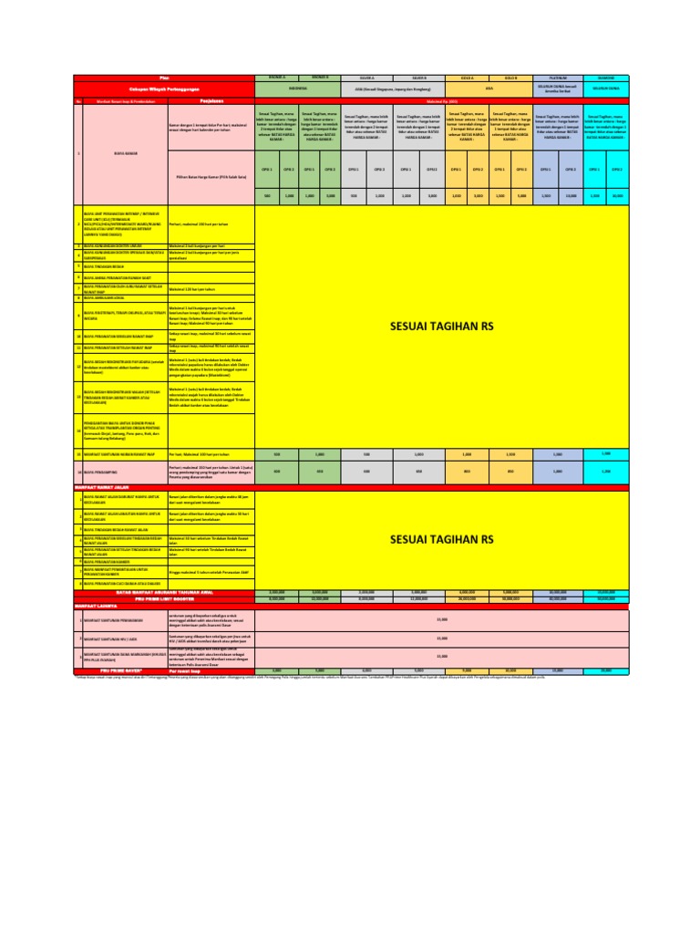 Tabel Manfaat PPH Plus | PDF