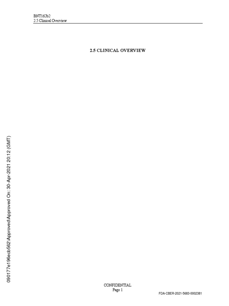 STN 125742 0 0 Section 2.5 Clinical Overview | PDF | Phases Of Clinical ...