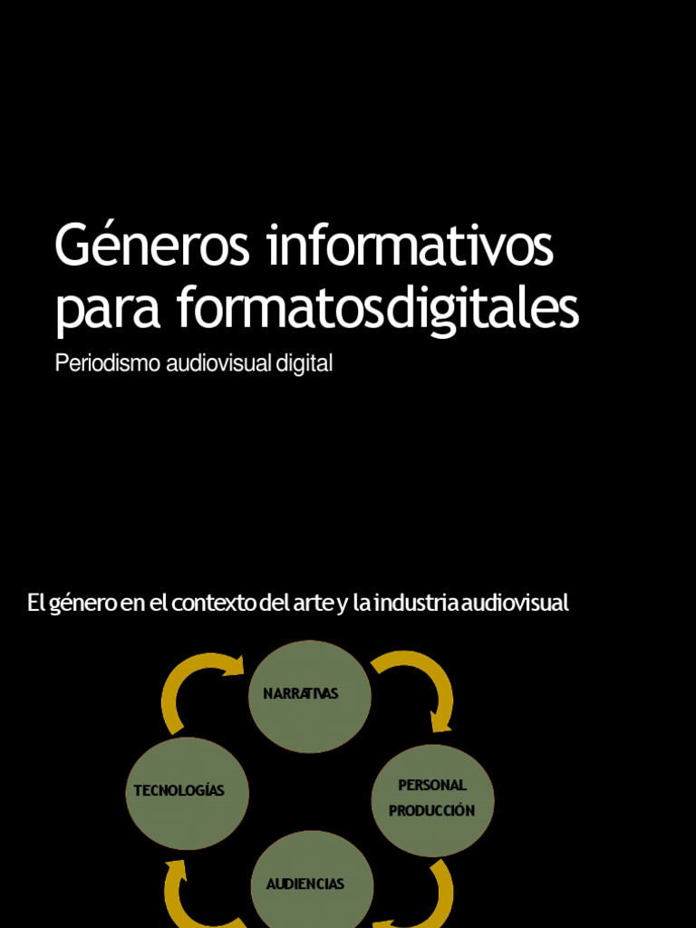 Los Géneros Informativos de La TV | PDF | Imagen