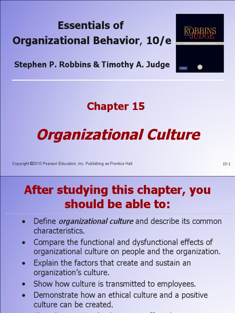 Module 9 Organizational Culture | PDF | Organizational Culture ...