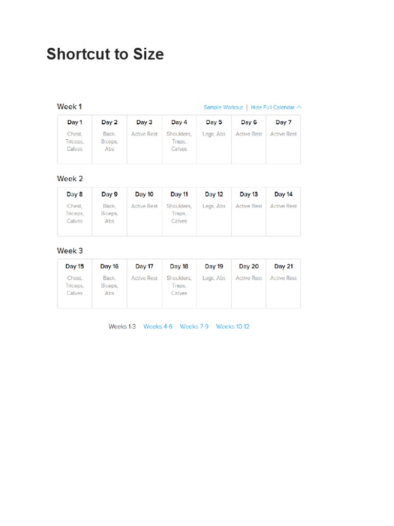 Shortcut To Size | PDF | Diet & Nutrition | Dietary Fiber
