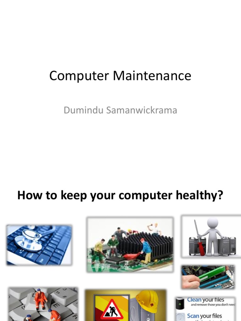 Computer Maintenance | PDF | Malware | Antivirus Software