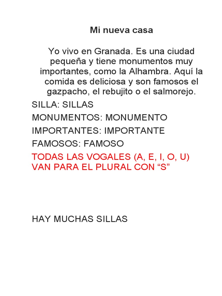 Mi nueva casa en Granada | PDF