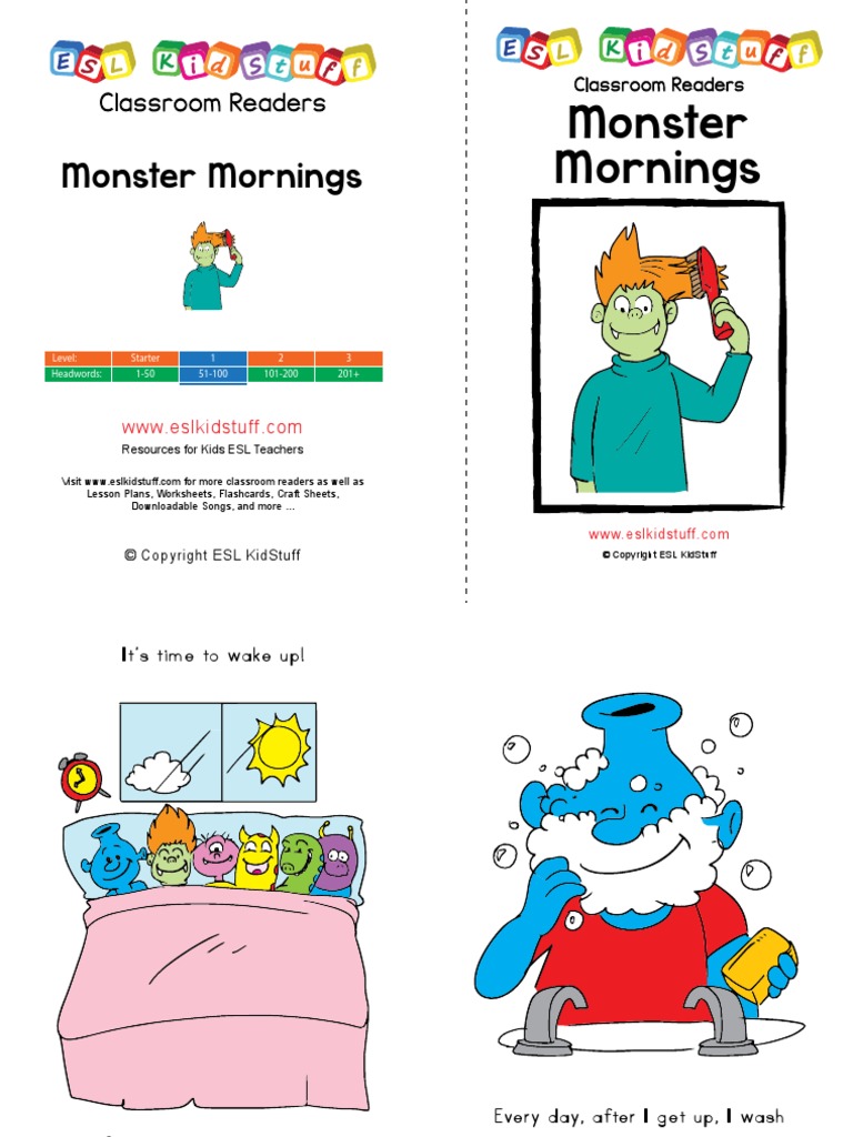 Monster Morning Book Level1 DLP | PDF