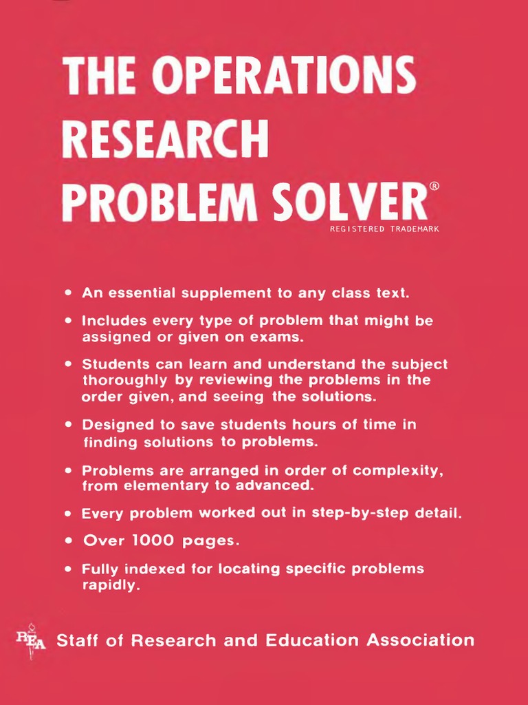 The Operations Research Problem Solver | PDF