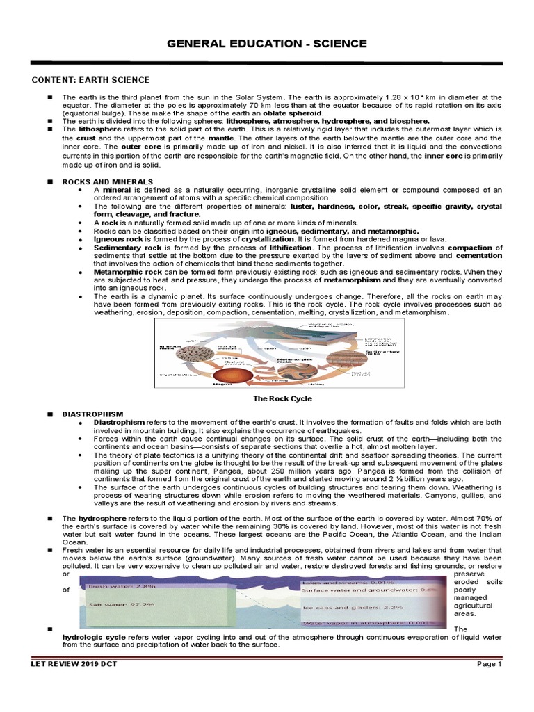 Gen Ed Science 2021 | PDF | Atmosphere Of Earth | Acceleration