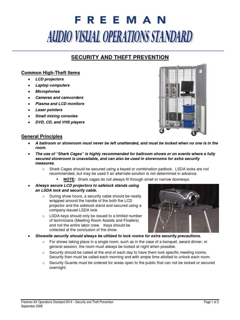 Freeman AV - Theft Protection | PDF | Laptop | Electronics