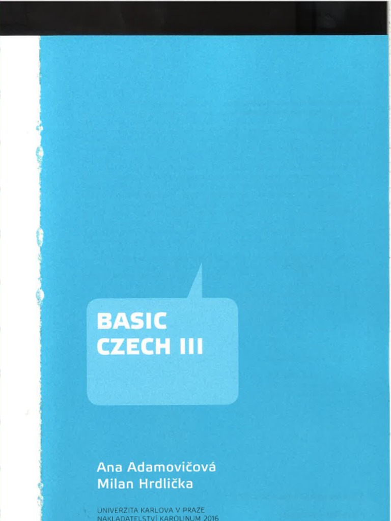 Basic Czech III | PDF