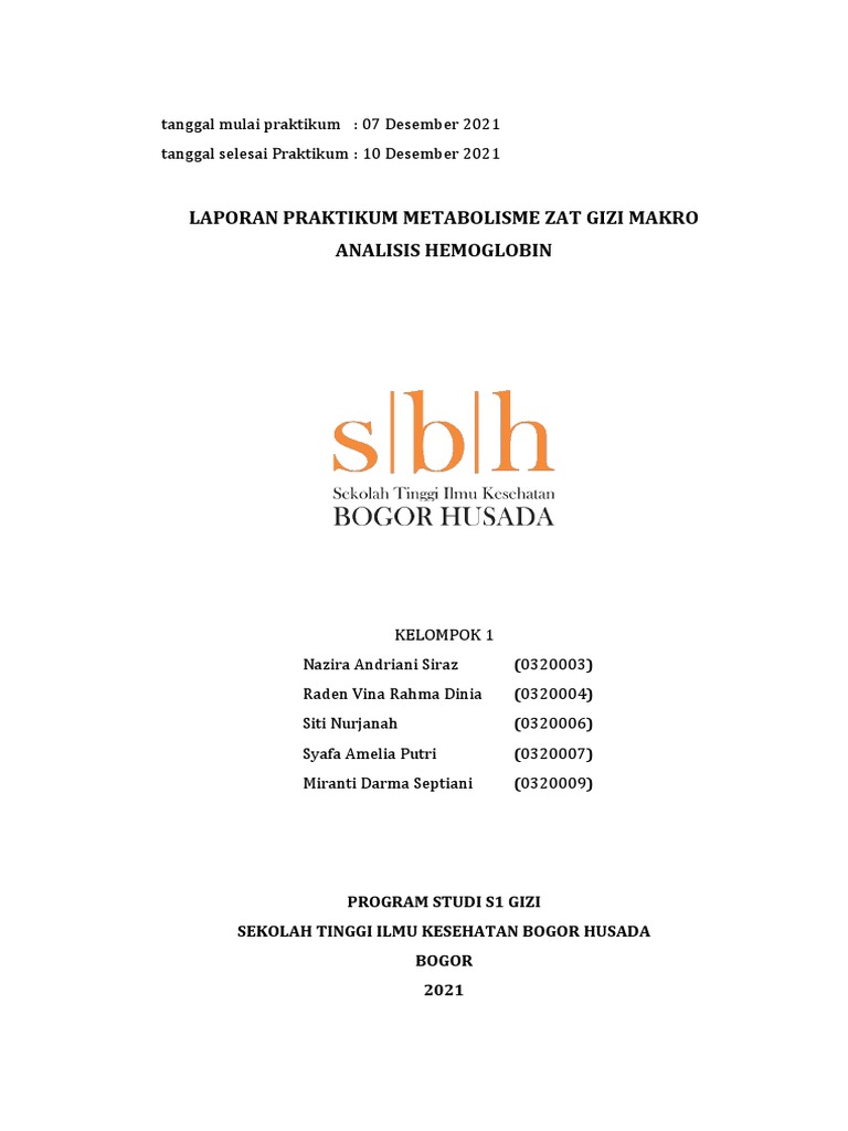 Analisis Hemoglobin Metode Cyanmethemoglobin | PDF
