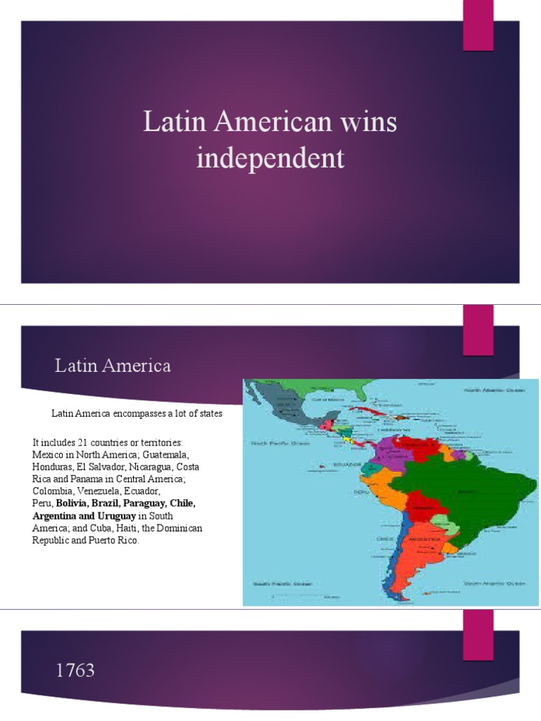 Latin American Wins Independence in Early 1800s | PDF | Latin America ...