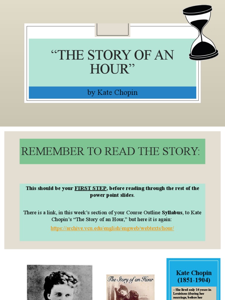 Analyzing Kate Chopin's "The Story of an Hour" | PDF | Plot (Narrative ...