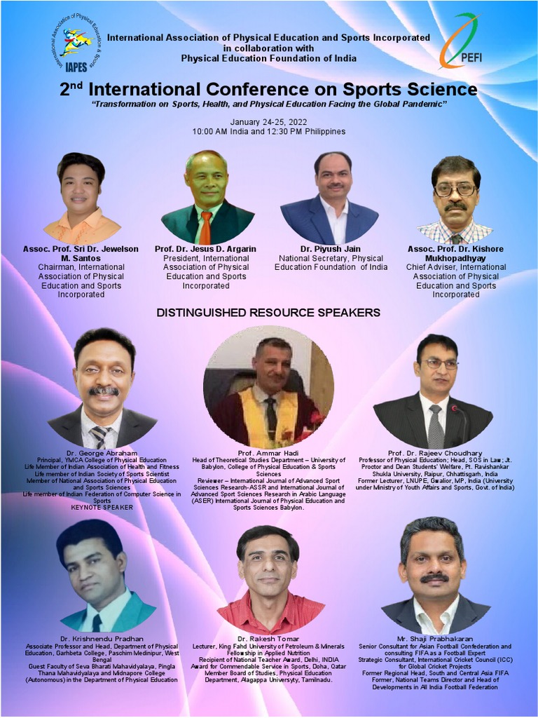 2 International Conference On Sports Science: Distinguished Resource ...