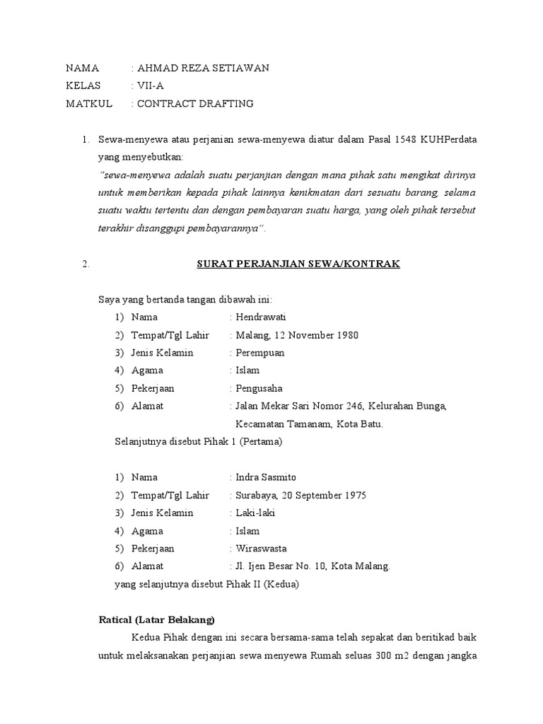 Contract Drafting | PDF