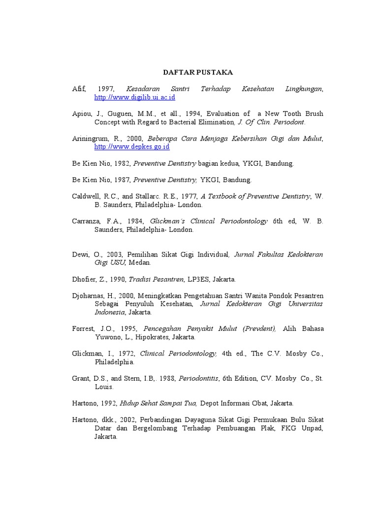 Daftar Pustaka Makalah | PDF