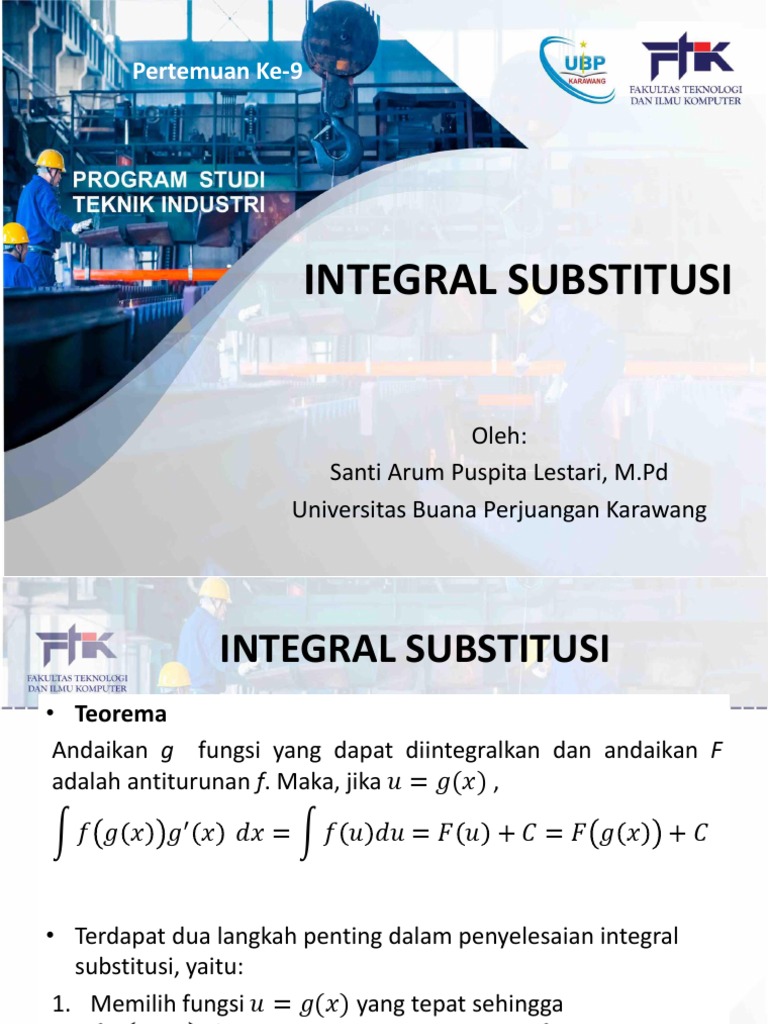 8 Integral Substitusi | PDF