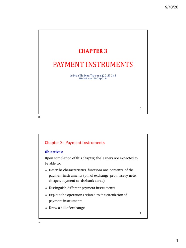 2020 NTP IP Chapter 3 v2 | PDF | Credit Card | Negotiable Instrument
