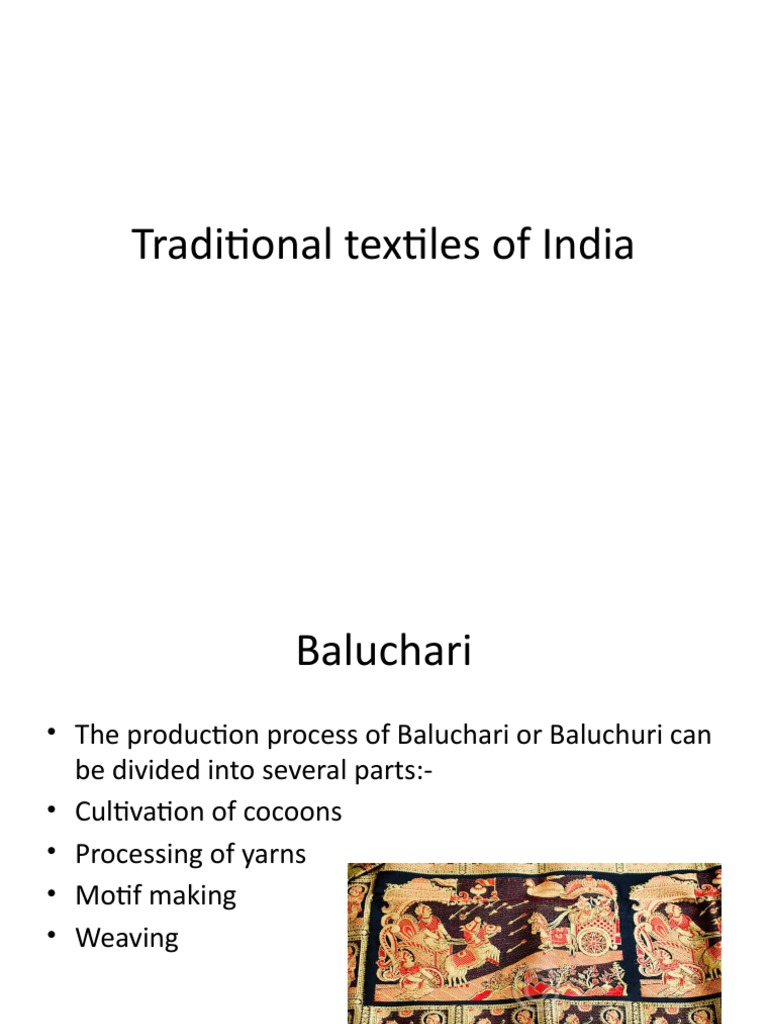 Traditional Textiles of India | PDF | Textiles | Textile Industry