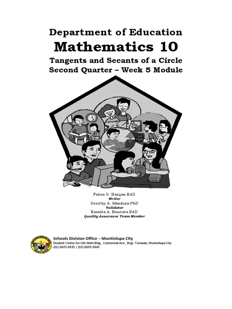 Mathematics 10: Department of Education | PDF | Area | Angle