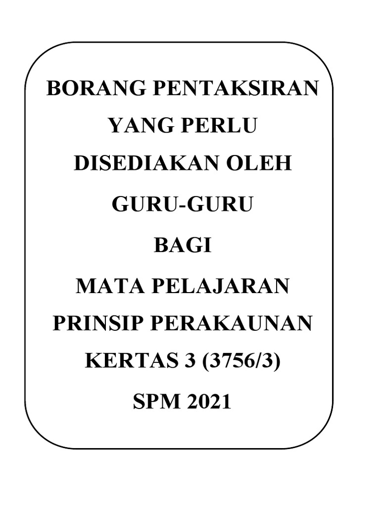 Borang Pemantauan KK Akaun | PDF