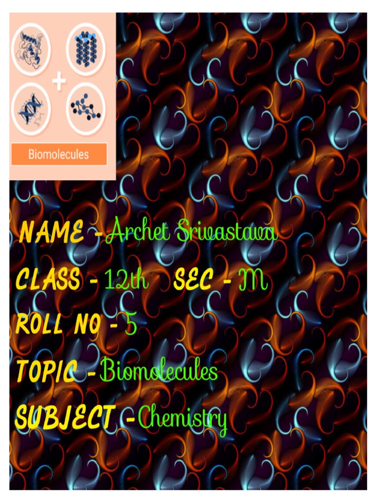 Chemistry Project (Biomolecules) . | PDF | Carbohydrates | Biomolecules